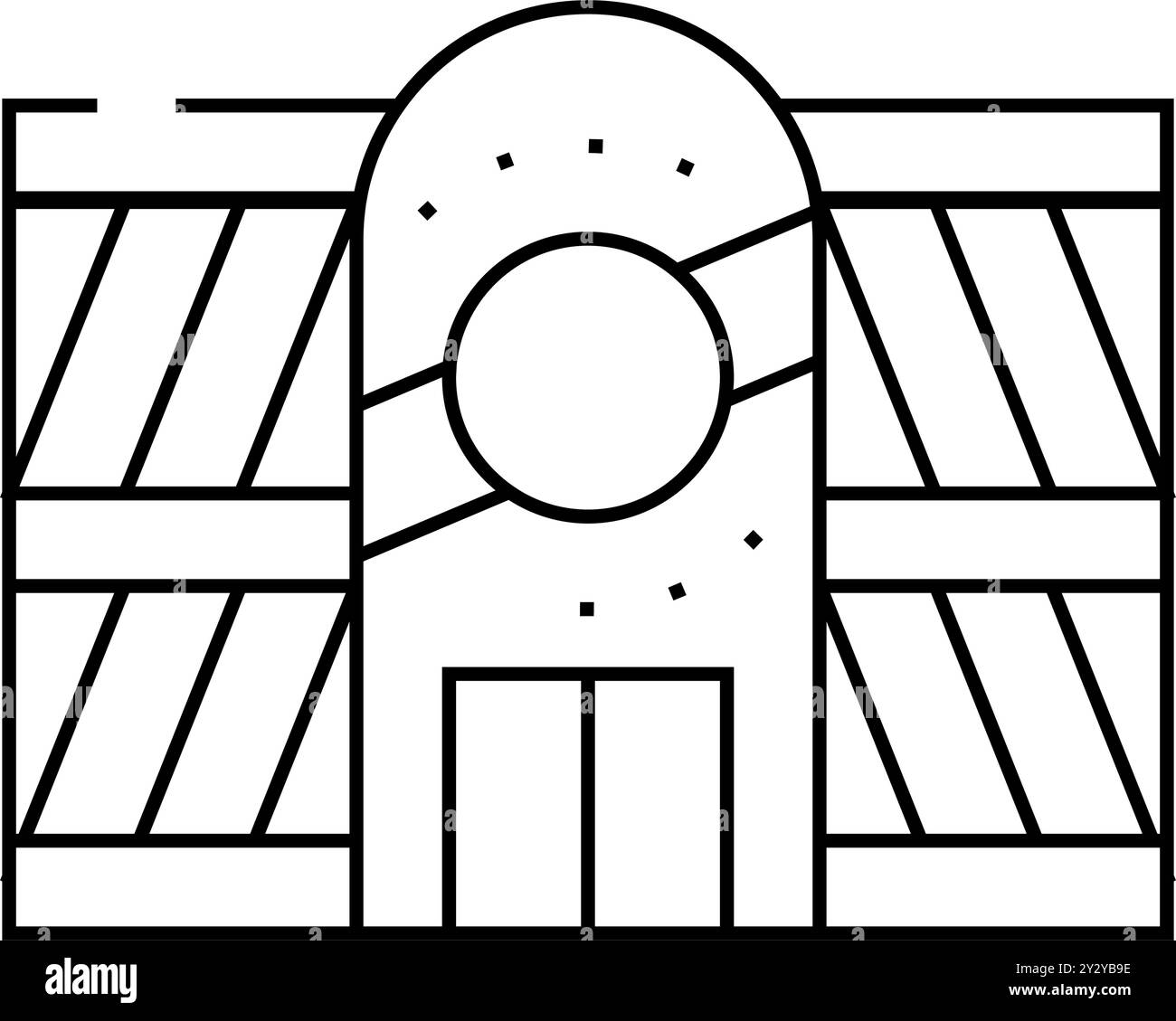 night club building line icon vector illustration Stock Vector Image ...