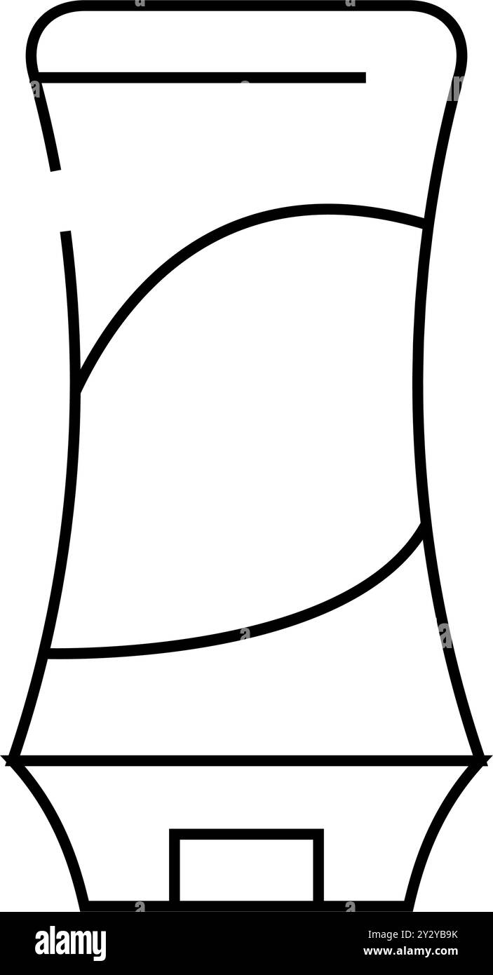 Hair curlers iron line Stock Vector Images - Alamy