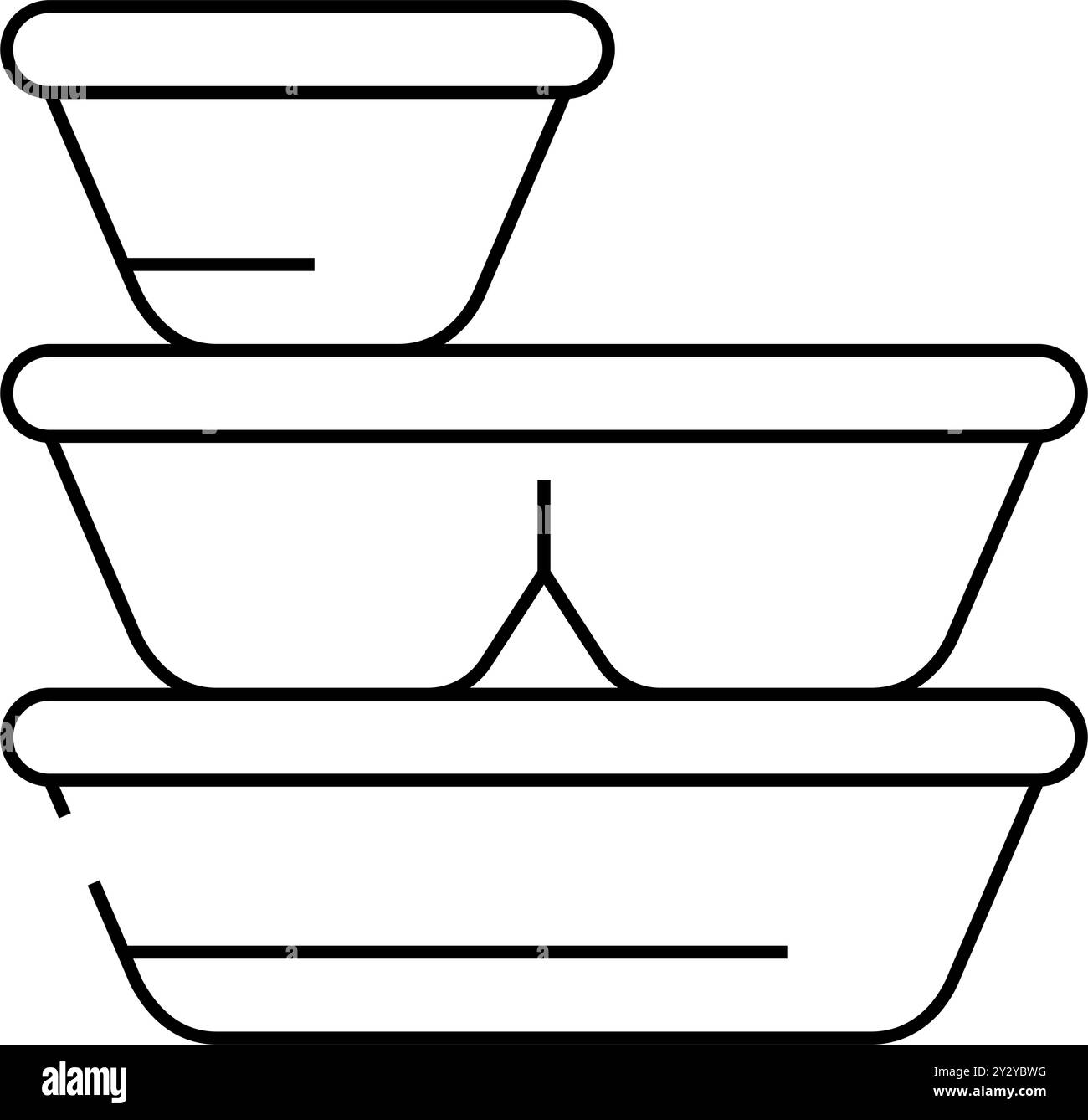 box sets line icon vector illustration black Stock Vector Image & Art ...