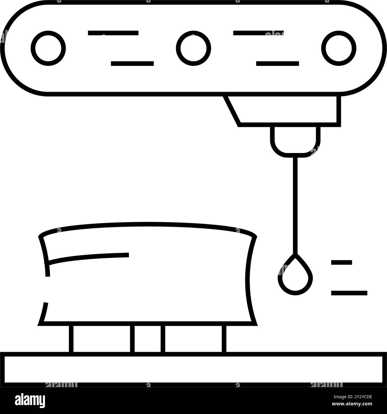 dimension gauge line icon vector illustration black Stock Vector Image ...