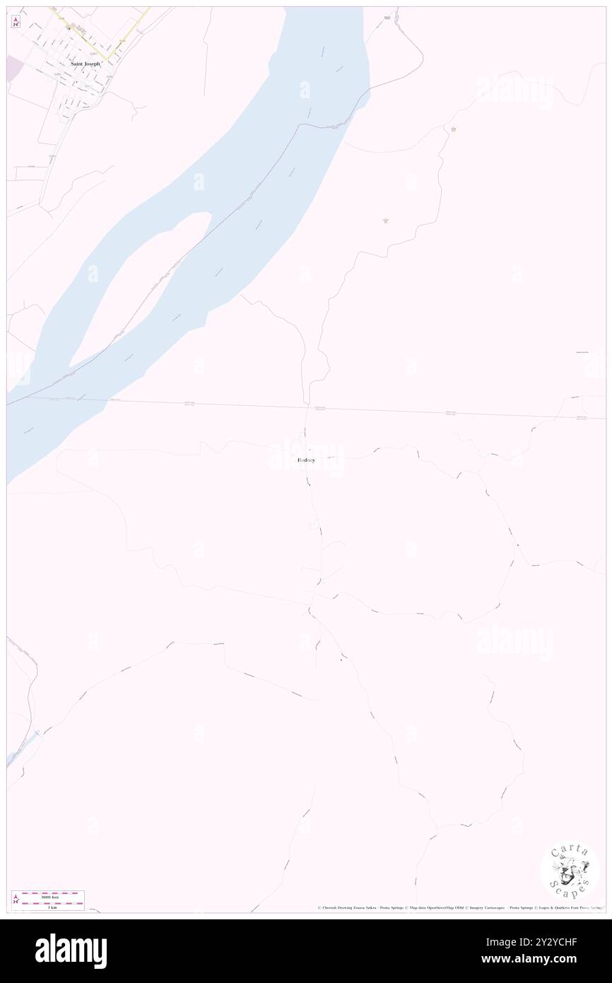 Map of rodney mississippi hi-res stock photography and images - Alamy