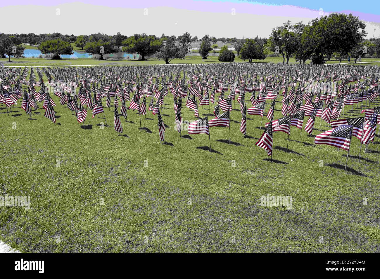 Texas Fallen Project, INC. 10th Sep, 2024. 9/11 Tribute 4,000 American ...