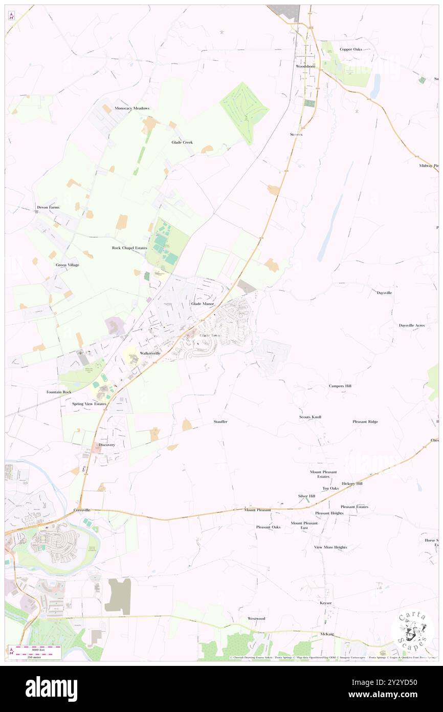 Glade Town, Frederick County, US, United States, Maryland, N 39 29' 7 ...