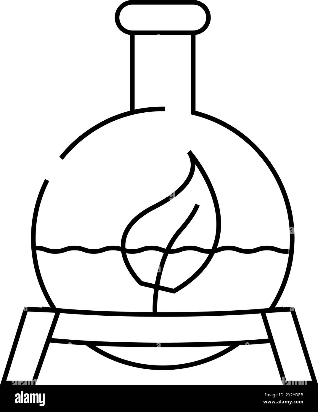 laboratory research biogas line icon vector illustration Stock Vector ...