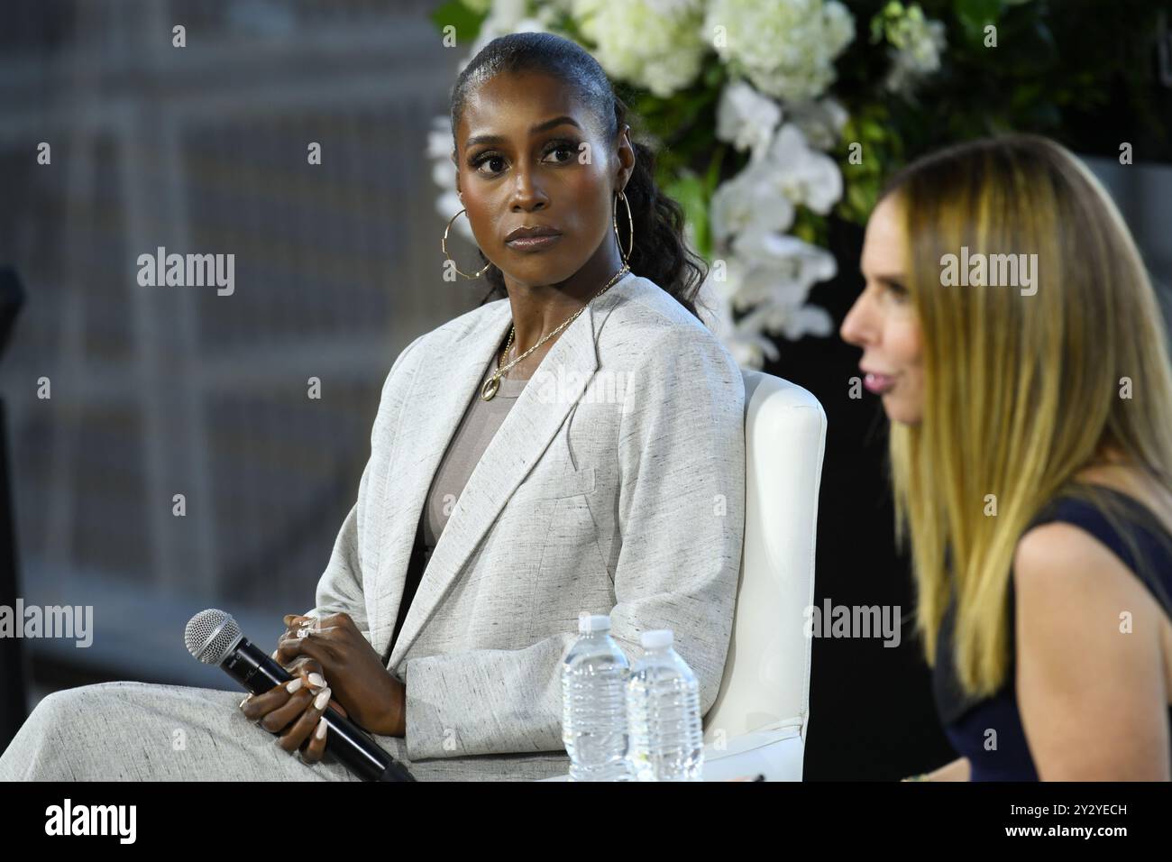 New York, USA. 11th Sep, 2024. Issa Rae speaking at the 2024 Forbes ...