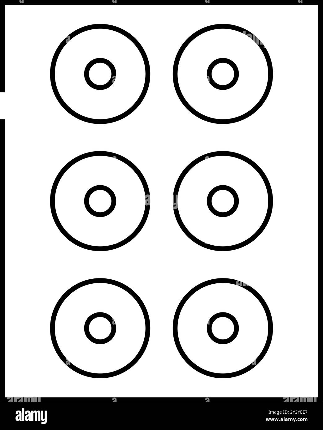 lenses set of different colors line icon vector illustration Stock ...
