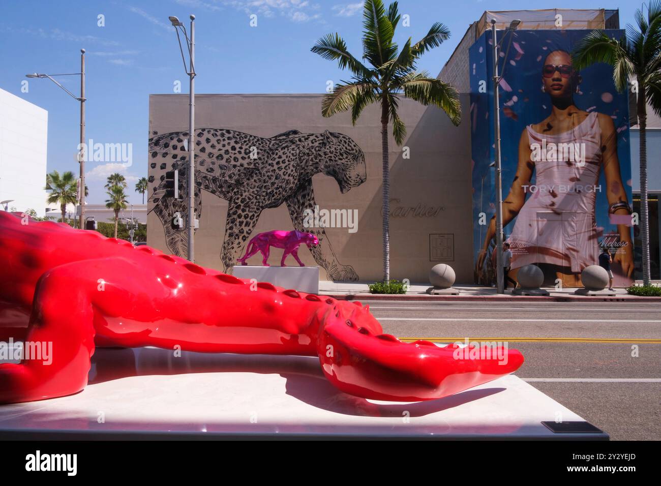 Richard Orlinski sculptures, Beverly Hills, Los Angeles, California ...