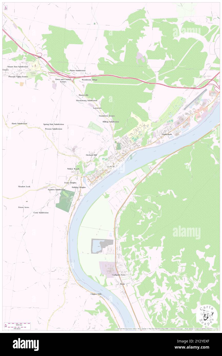 Map of gallipolis hi-res stock photography and images - Alamy