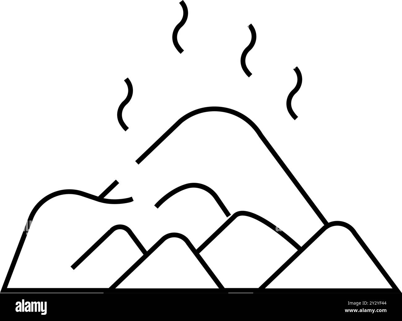 pile compost line icon vector illustration Stock Vector Image & Art - Alamy