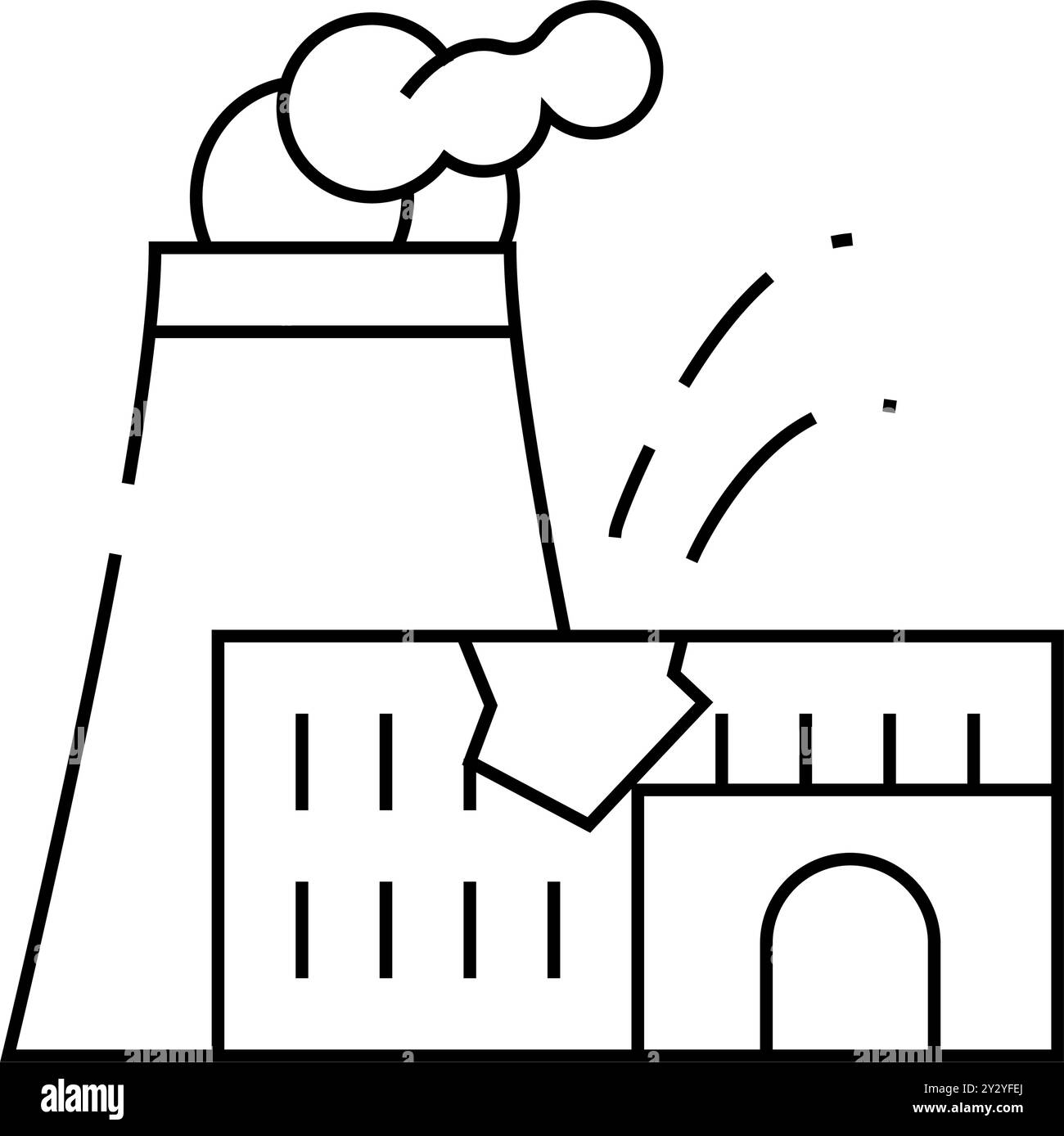 Tsunami nuclear power plant Stock Vector Images - Alamy