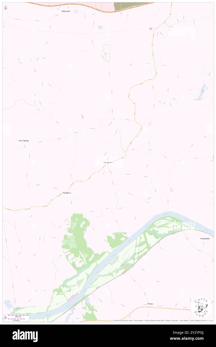 Stringtown, Montgomery County, US, United States, Tennessee, N 36 28 ...