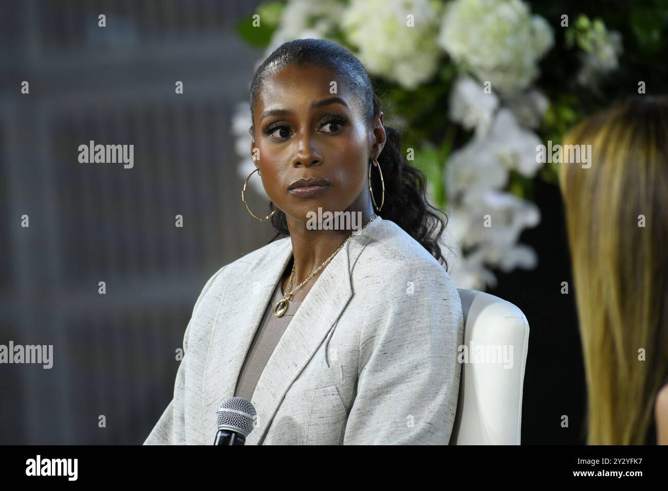 New York, USA. 11th Sep, 2024. Issa Rae speaking at the 2024 Forbes ...