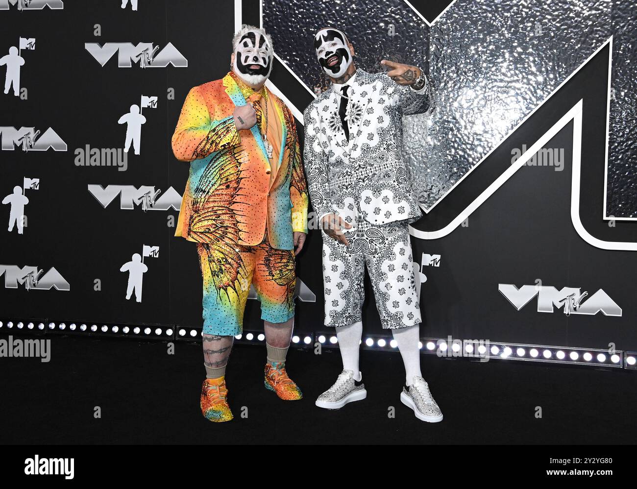 Elmont, USA. 11th Sep, 2024. Insane Clown Posse arriving at the MTV ...