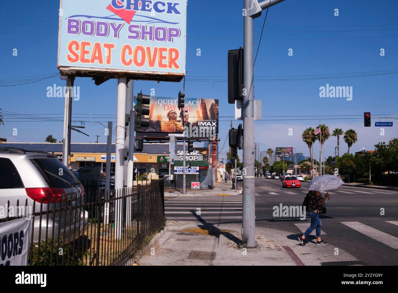 Intersection of Venice and Vermont, Los Angeles, California, United ...