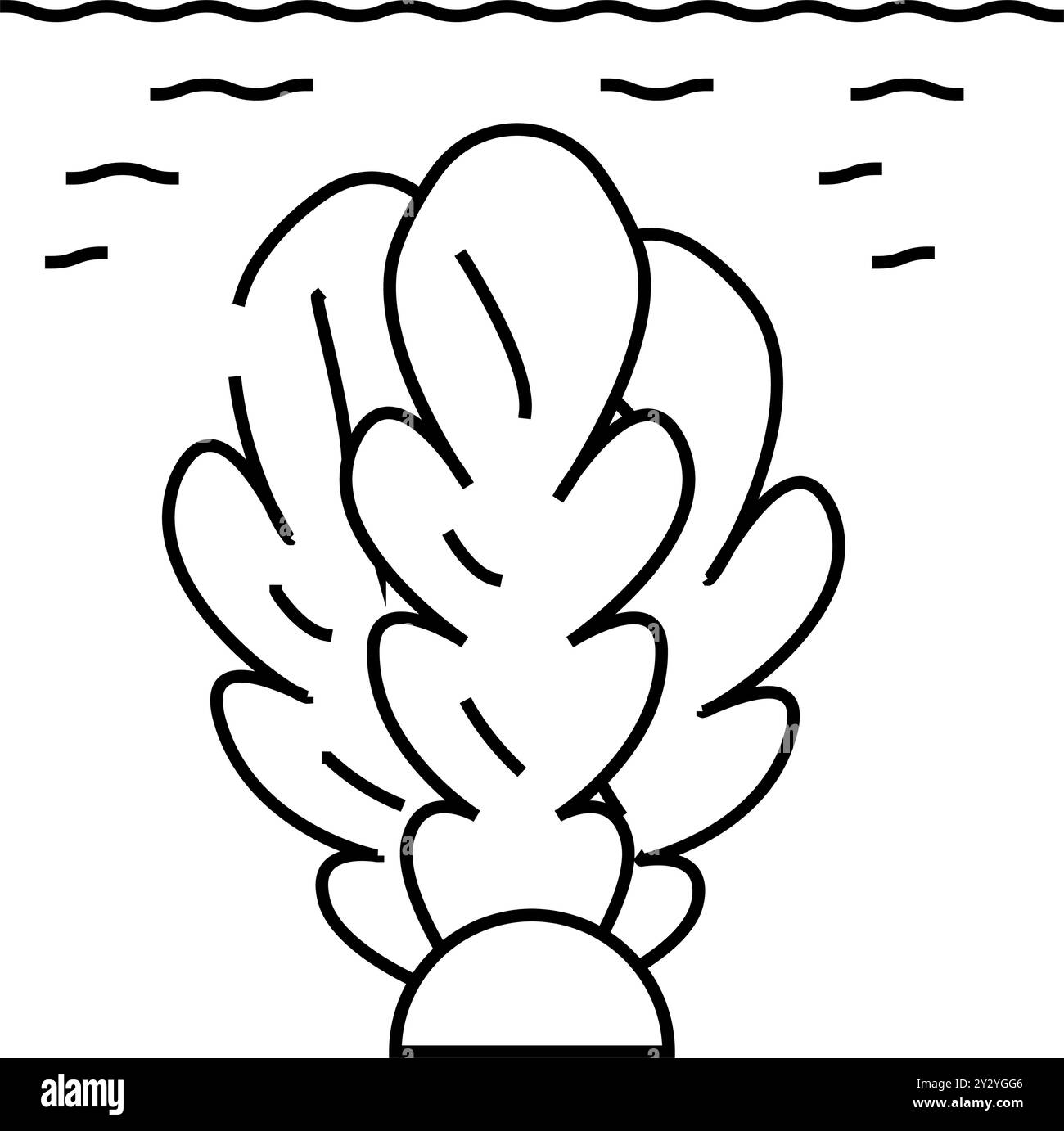 algae biogas line icon vector illustration Stock Vector Image & Art - Alamy