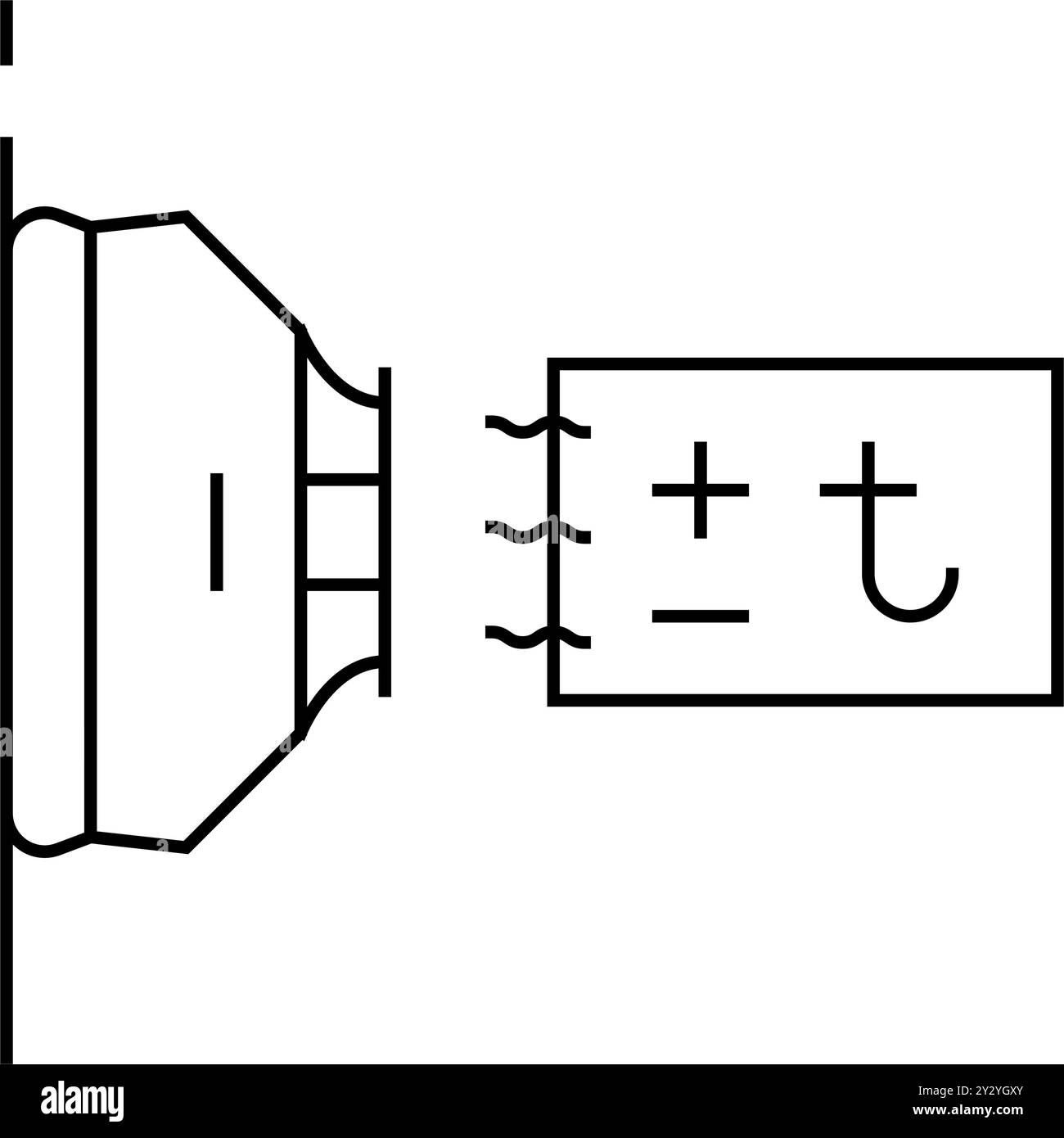 thermal sensor line icon vector illustration black Stock Vector Image ...