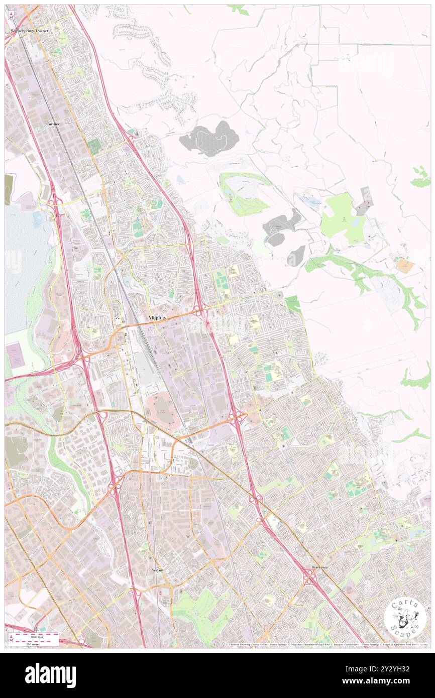 Milpitas, Santa Clara County, US, United States, California, N 37 25 ...
