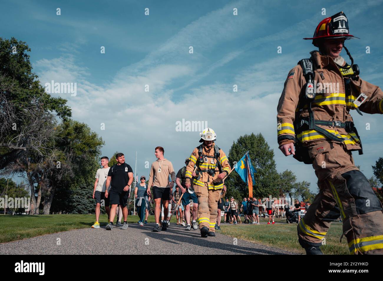 90th Missile Wing members participate in a 5k ruck during a 9/11 ...