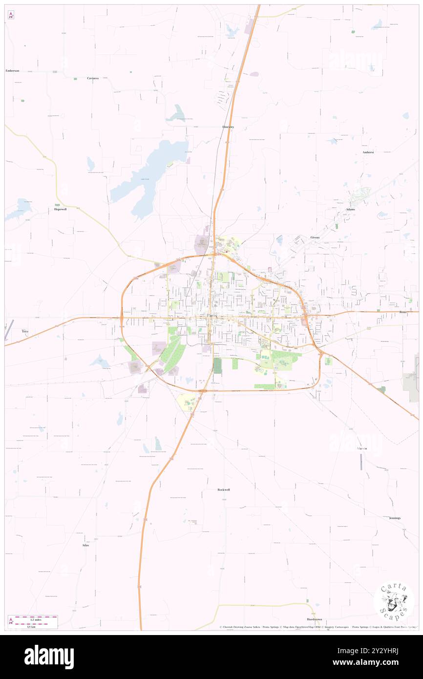 Paris, Lamar County, US, United States, Texas, N 33 39' 39'', S 95 33 ...