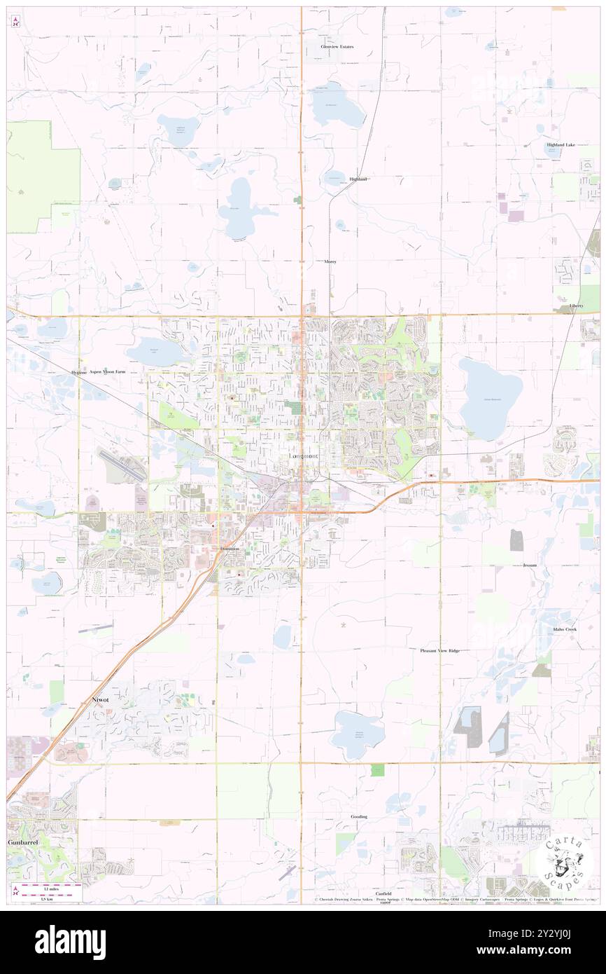 Longmont colorado map Cut Out Stock Images & Pictures - Alamy