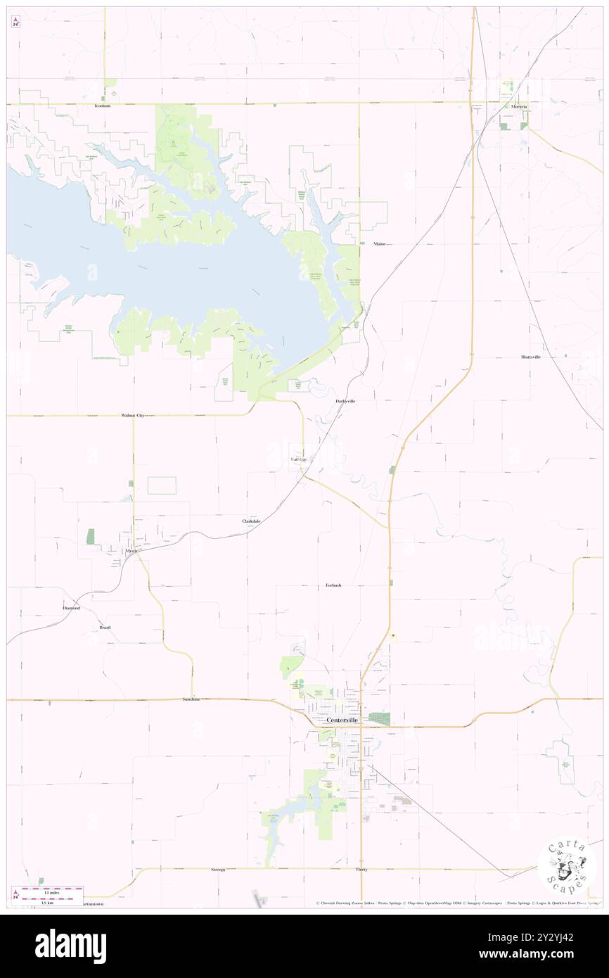 Appanoose county map Cut Out Stock Images & Pictures - Alamy