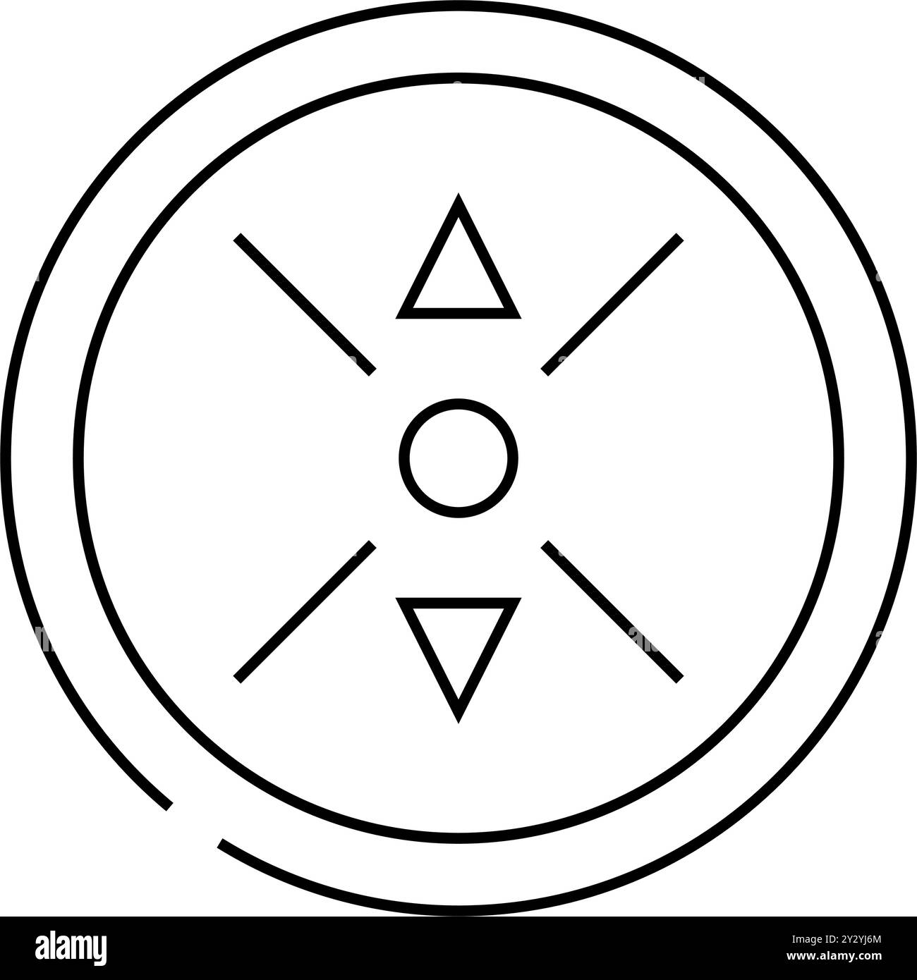 round stimulator line icon vector illustration Stock Vector Image & Art ...