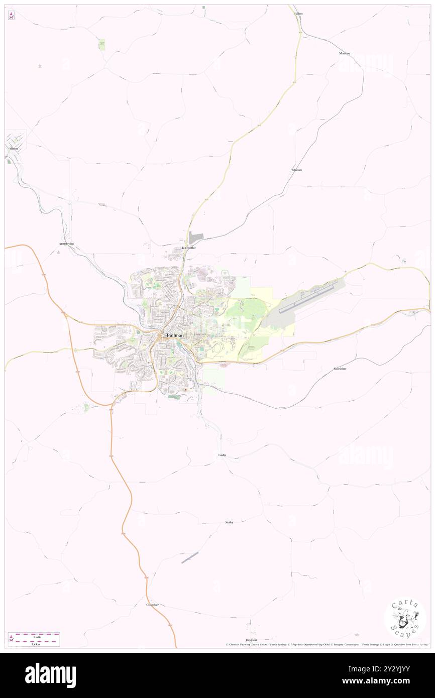 Map of pullman washington hi-res stock photography and images - Alamy