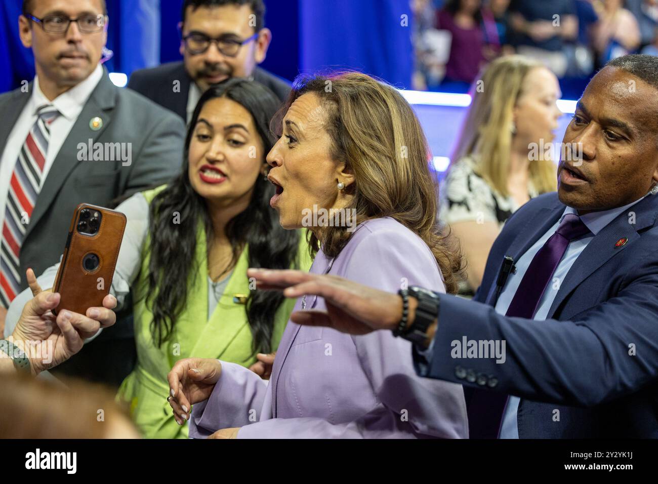 Vice President Kamala Harris and Running Mate, Governor Tim Walz attend ...