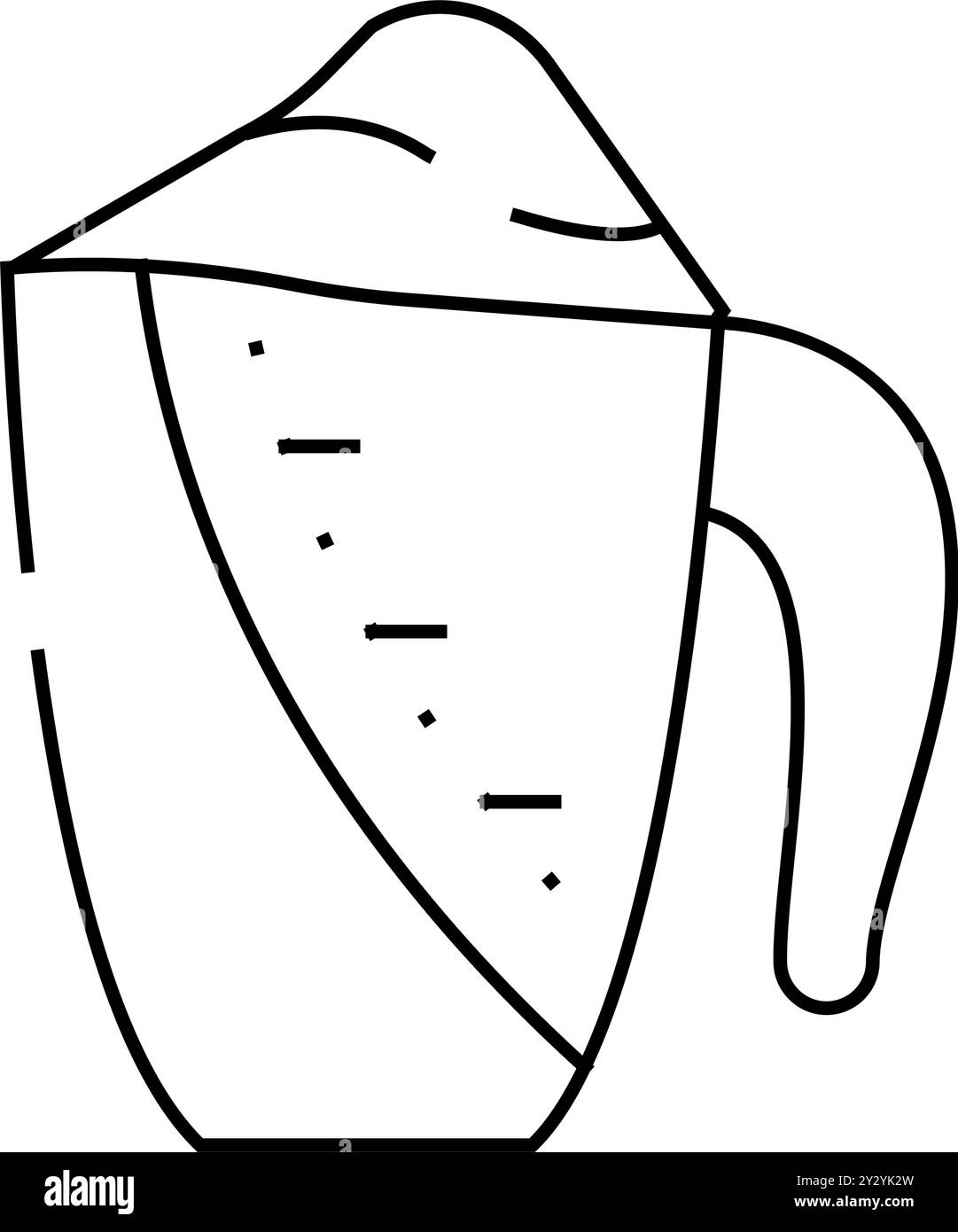 measuring cup with detergent line icon vector illustration Stock Vector ...