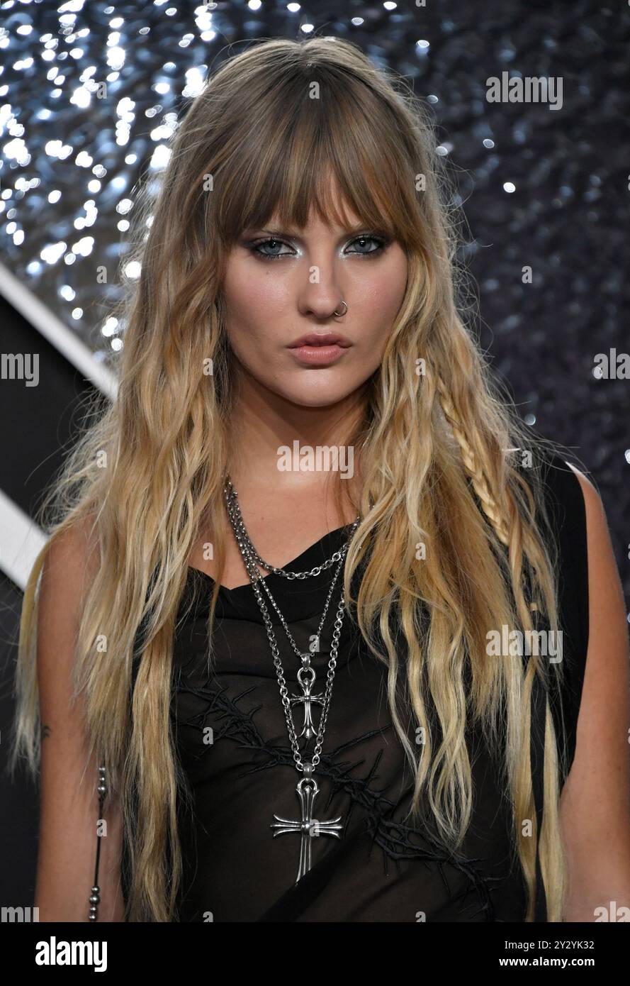 Victoria De Angelis arrives at the MTV Video Music Awards on Wednesday ...