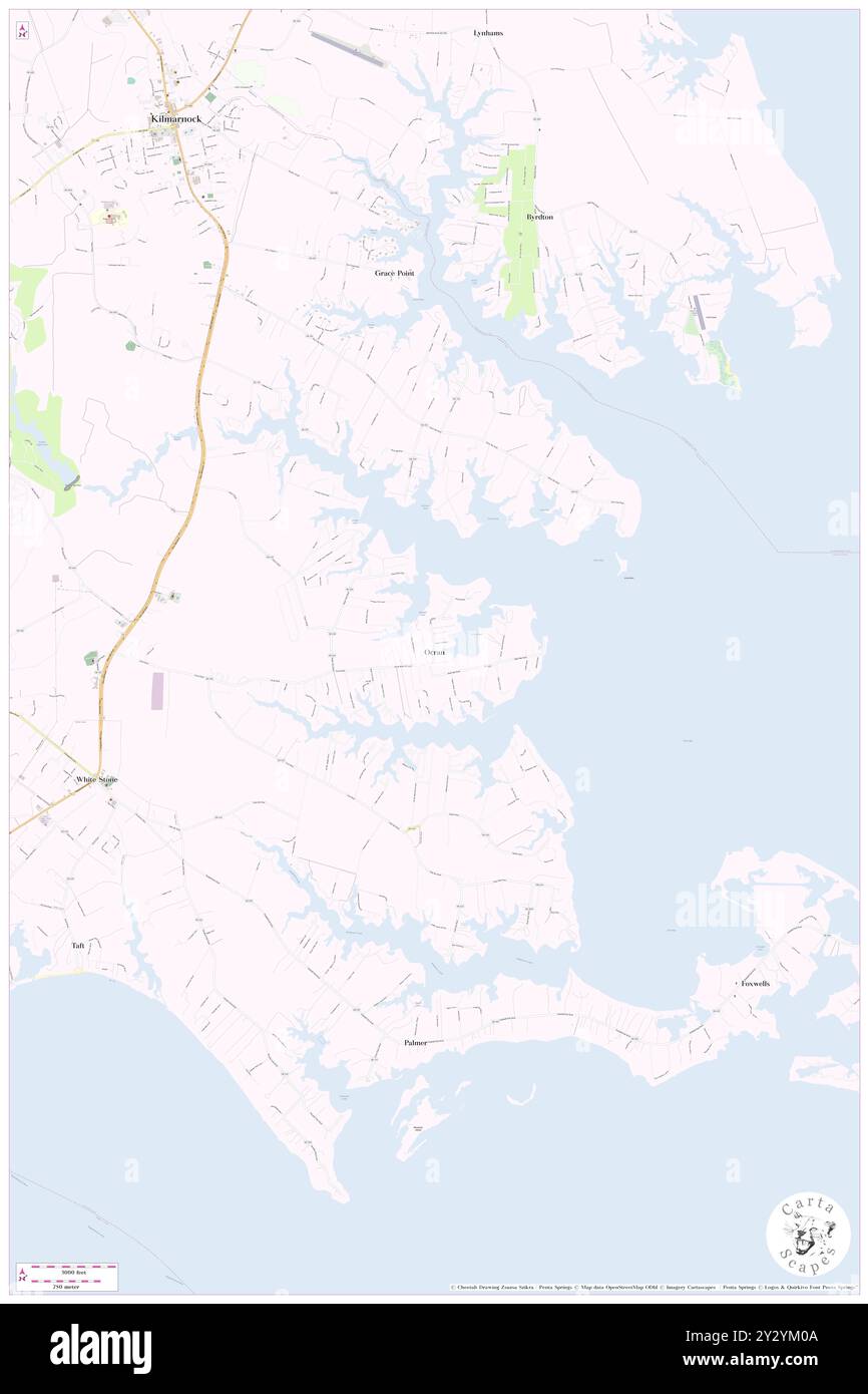 Lancaster virginia map Cut Out Stock Images & Pictures - Alamy