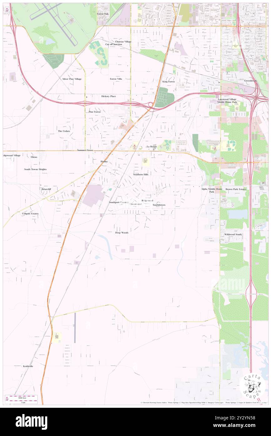 Chasewood, Caddo Parish, US, United States, Louisiana, N 32 23' 6'', S ...