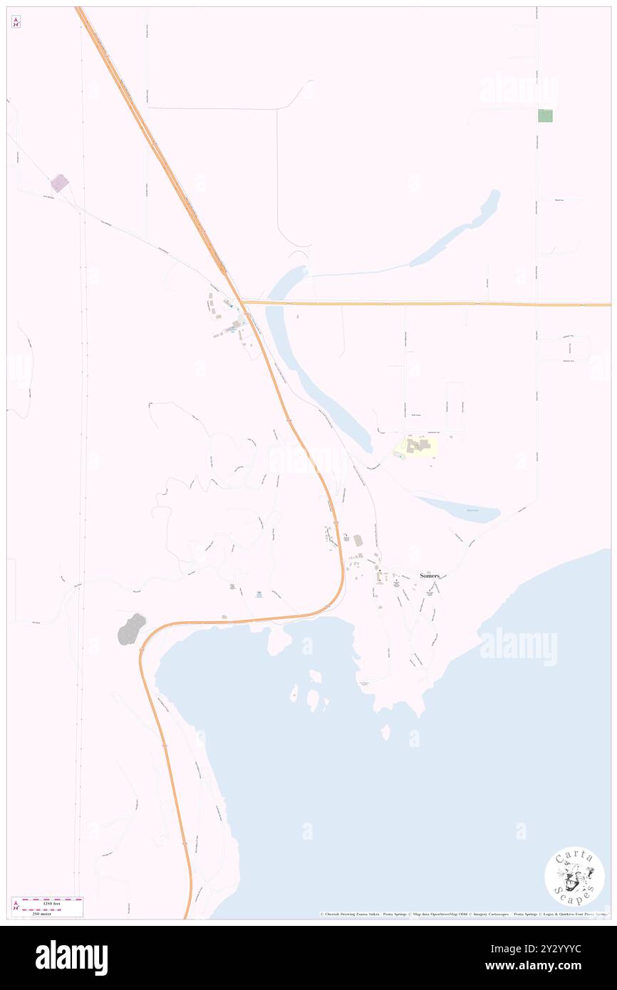 Map of somers montana Cut Out Stock Images & Pictures - Alamy