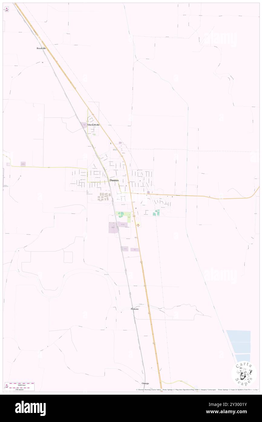 Dumas arkansas map hi-res stock photography and images - Alamy