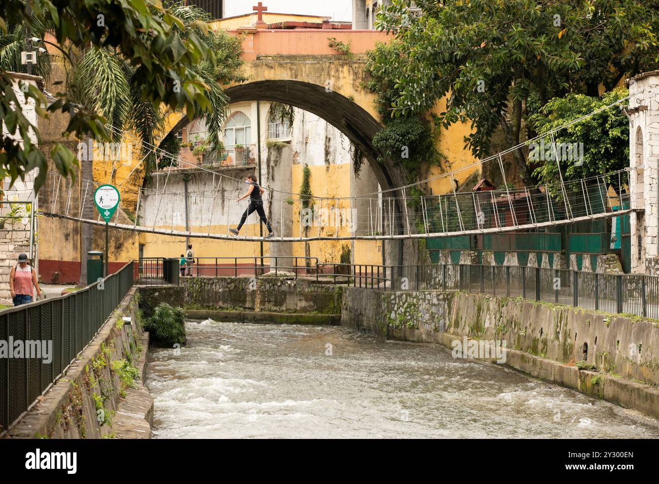 Orizaba, Veracruz, Mexico - July 14, 2022: The channelized river Rio ...
