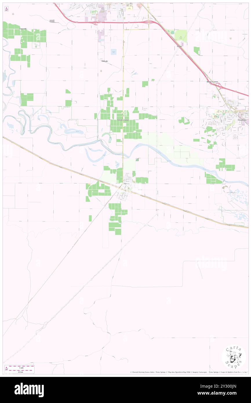 Map of mabton Cut Out Stock Images & Pictures - Alamy