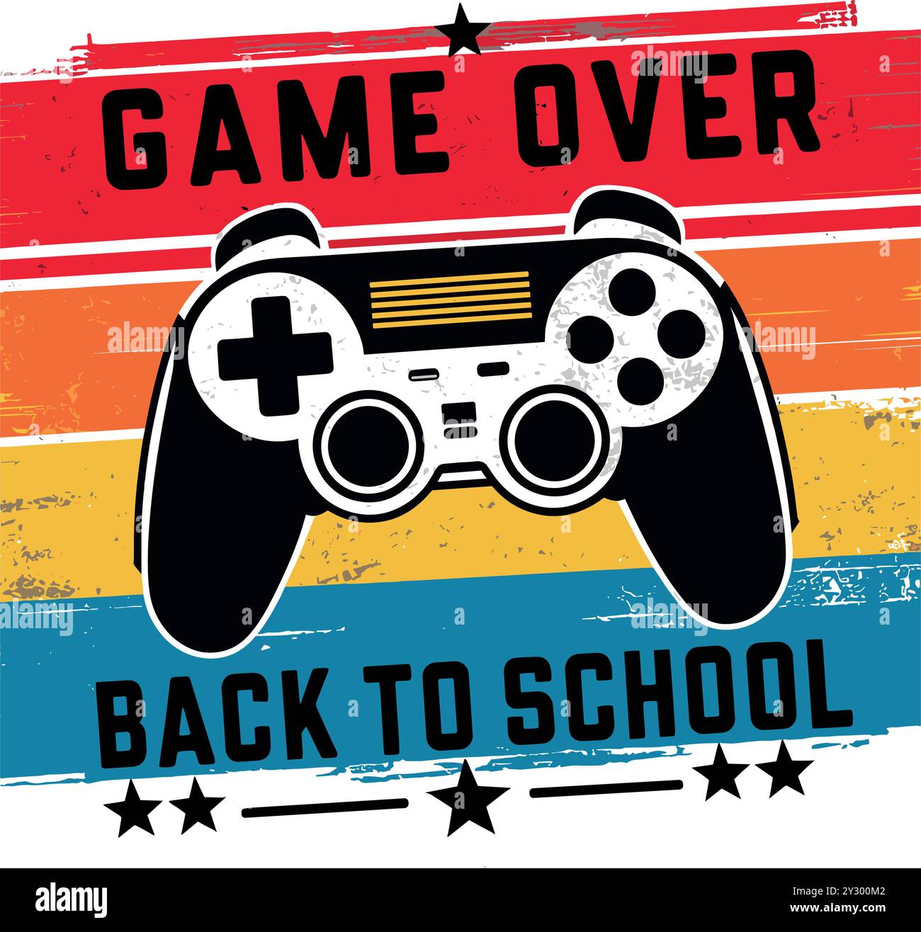 game over back to school Stock Vector Image & Art - Alamy