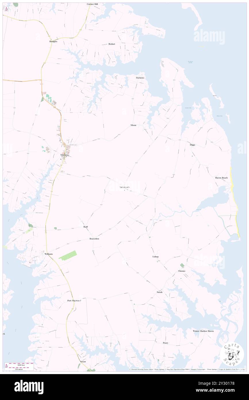 Mathews county map hi-res stock photography and images - Alamy