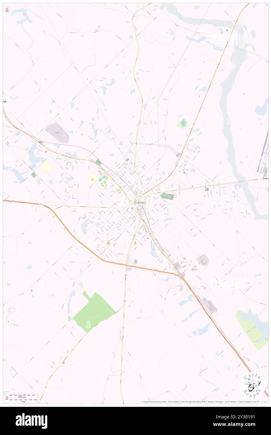Map of eastman Cut Out Stock Images & Pictures - Alamy