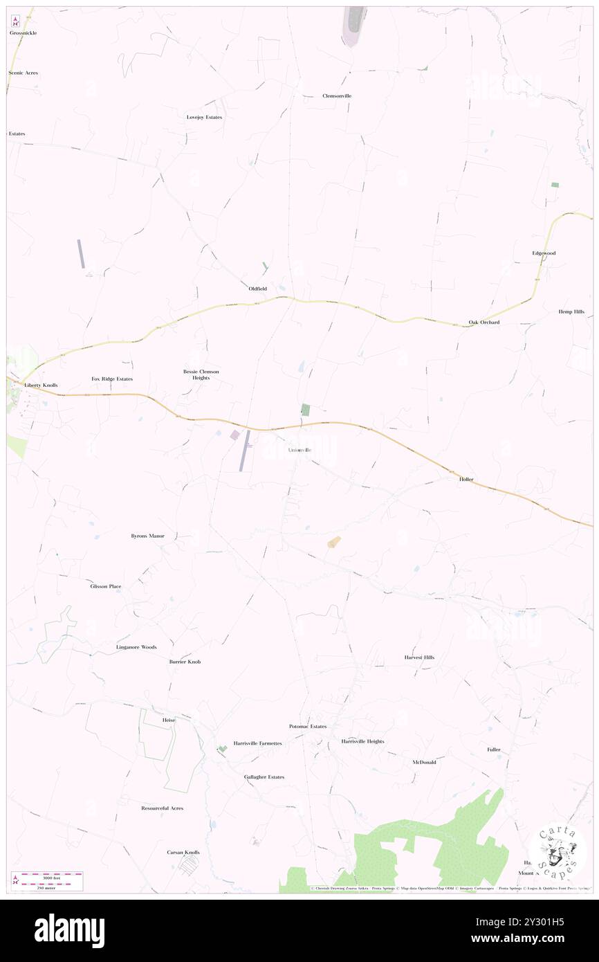 Map of unionville hi-res stock photography and images - Alamy