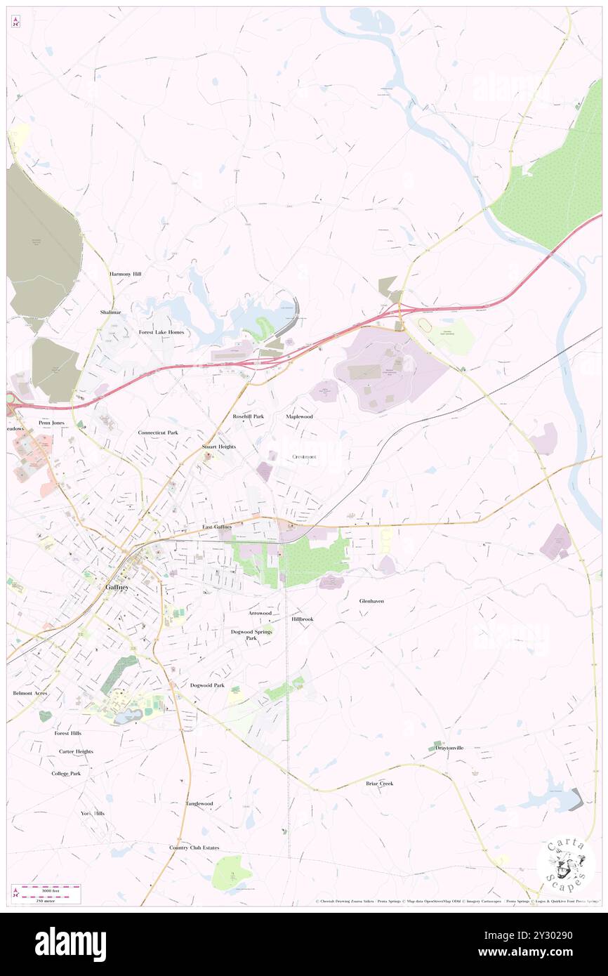 Crestmont, Cherokee County, US, United States, South Carolina, N 35 5 ...