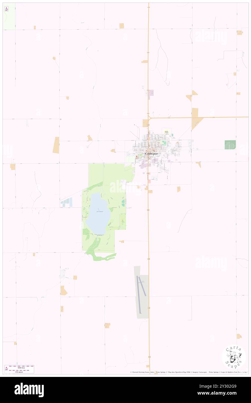 Coldwater kansas map Cut Out Stock Images & Pictures - Alamy