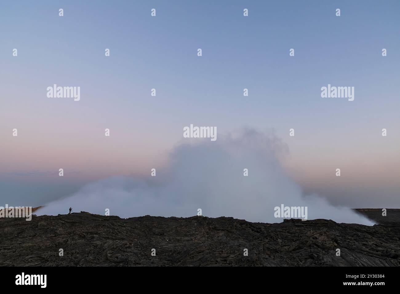 Ale volcano in Danakil Depression desert in Ethiopia. Africa Stock ...