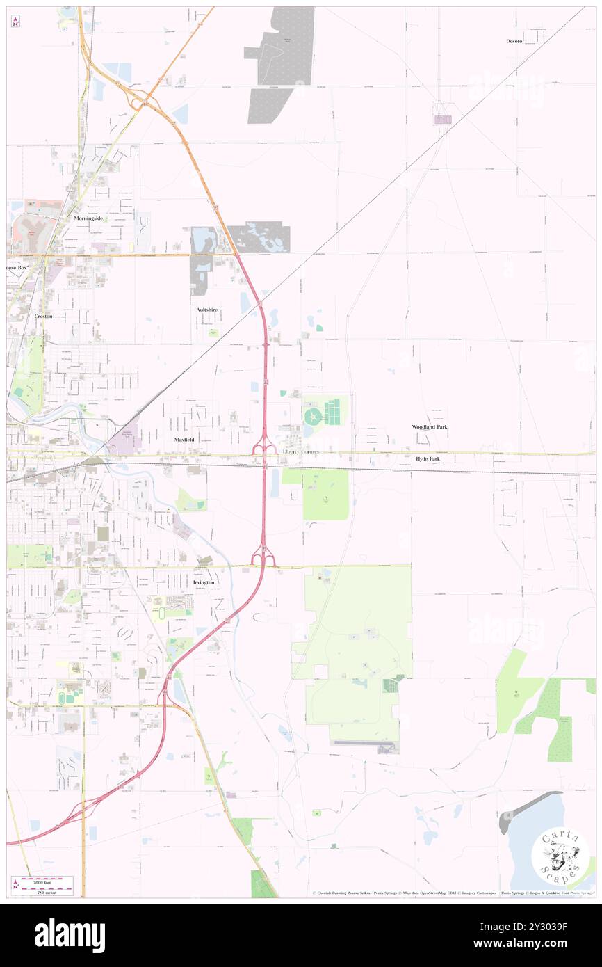 Liberty Corners, Delaware County, US, United States, Indiana, N 40 11 ...