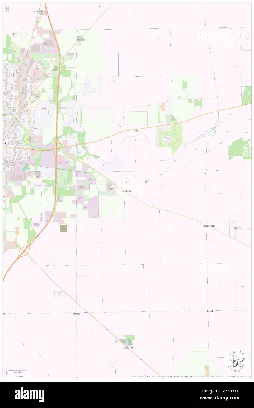 Concord, Darke County, US, United States, Ohio, N 40 5' 10'', S 84 34 ...