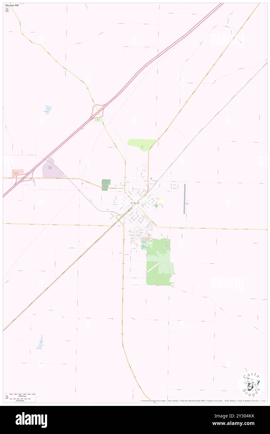 Prescott arkansas map Cut Out Stock Images & Pictures - Alamy