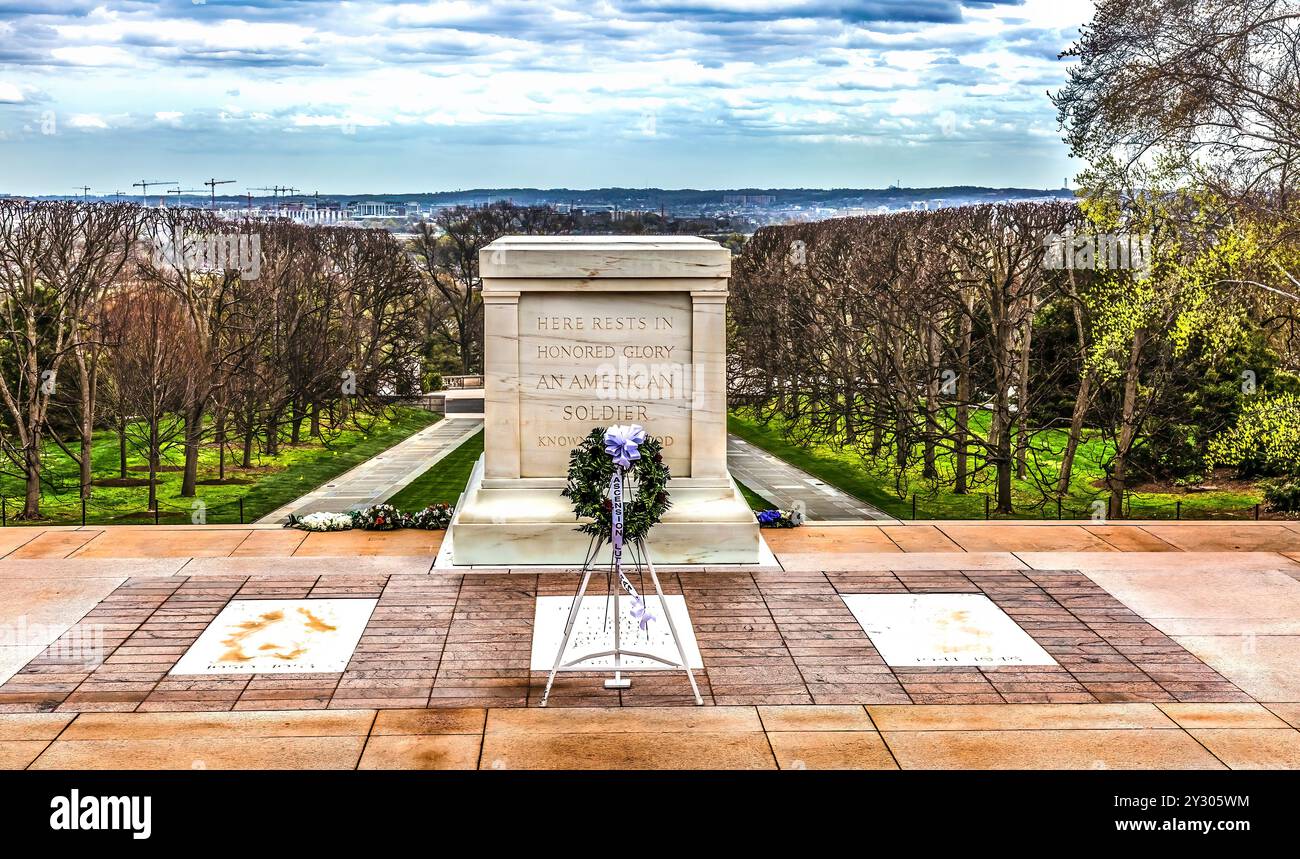 Tomb of the Unknown Soldier Arlington National Cemetery Washington DC ...