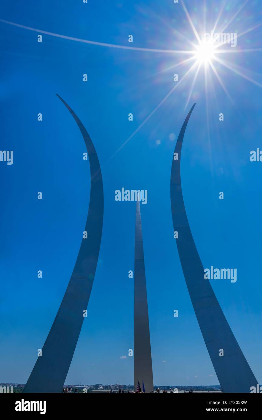 Ceremony Air Force Memorial Arlington Virginia. Next to the Pentagon ...