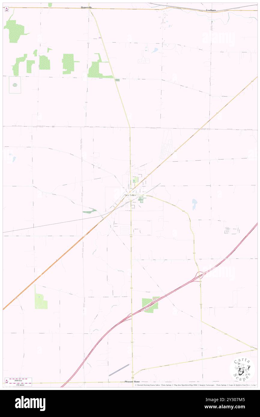 West salem ohio map Cut Out Stock Images & Pictures - Alamy