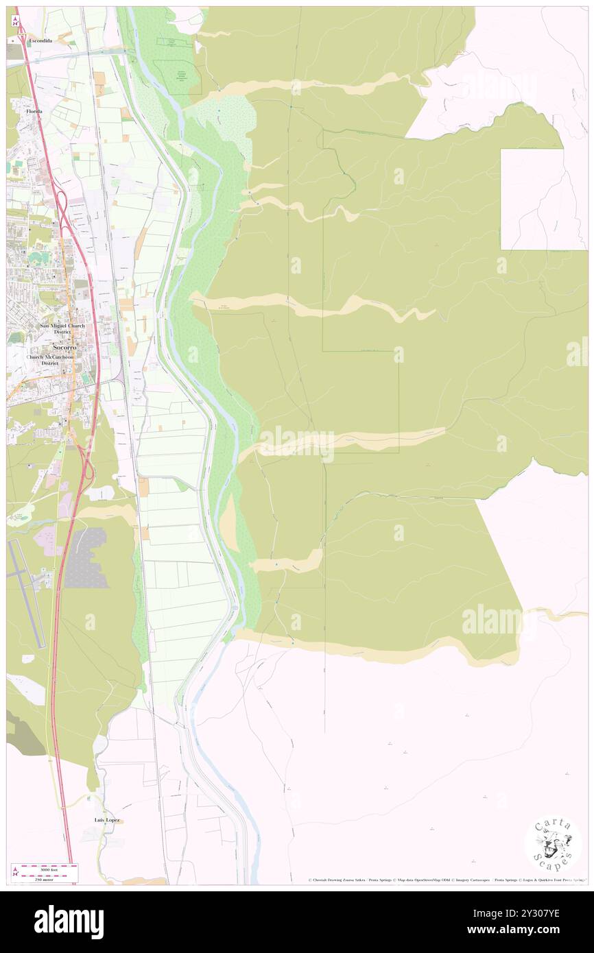 Tajo (historical), Socorro County, US, United States, New Mexico, N 34 ...
